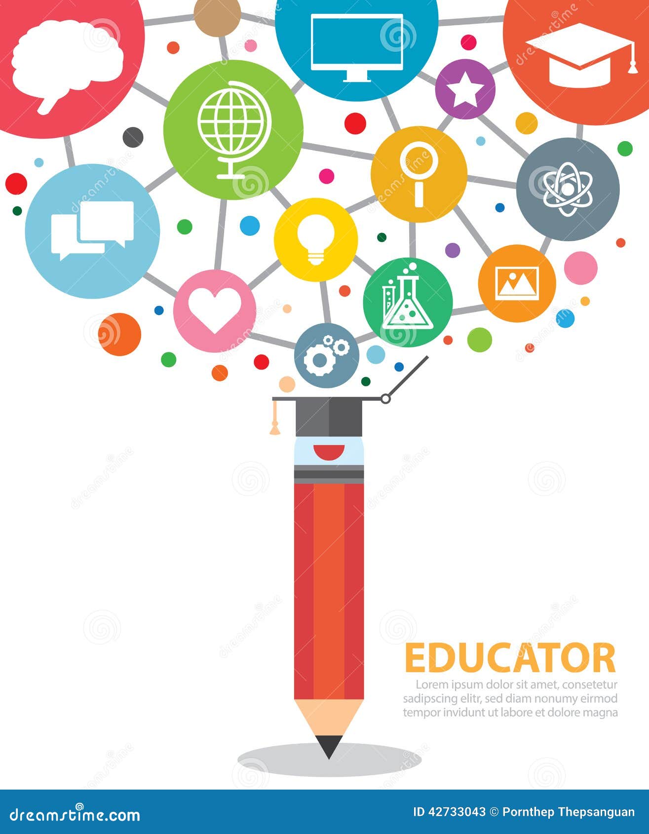 Educator stock vector. Illustration of growth, education - 42733043