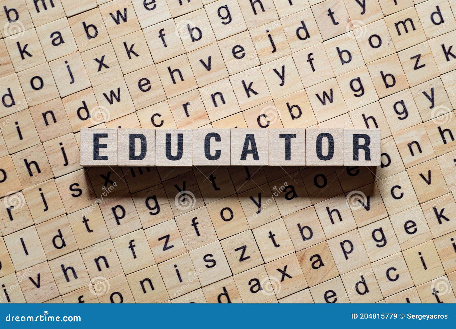 Educator Word Concept on Cubes Stock Image - Image of alphabet, game ...