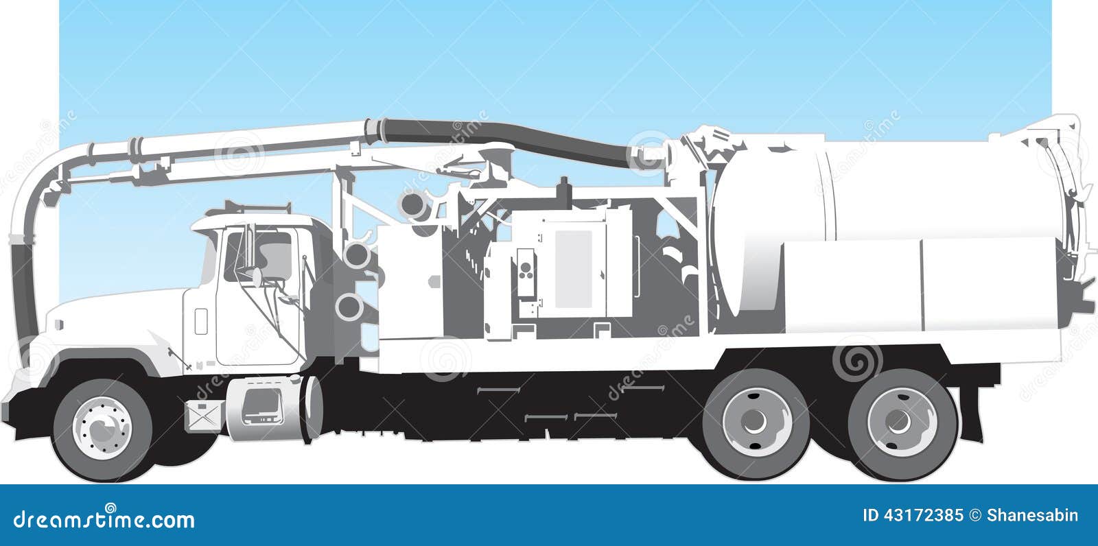 Hydro Jetting Pipes Royalty-Free Illustration | CartoonDealer.com ...