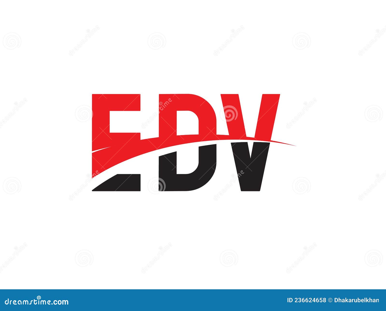 EDV Letter Initial Logo Design Vector Illustration Stock Vector ...