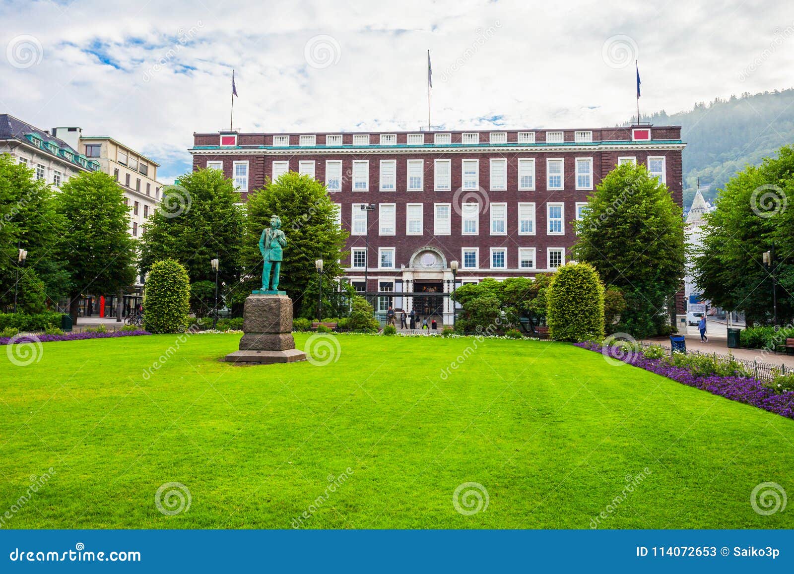 Edvard Grieg-monument, Bergen Redactionele Stock Foto - Image of ...