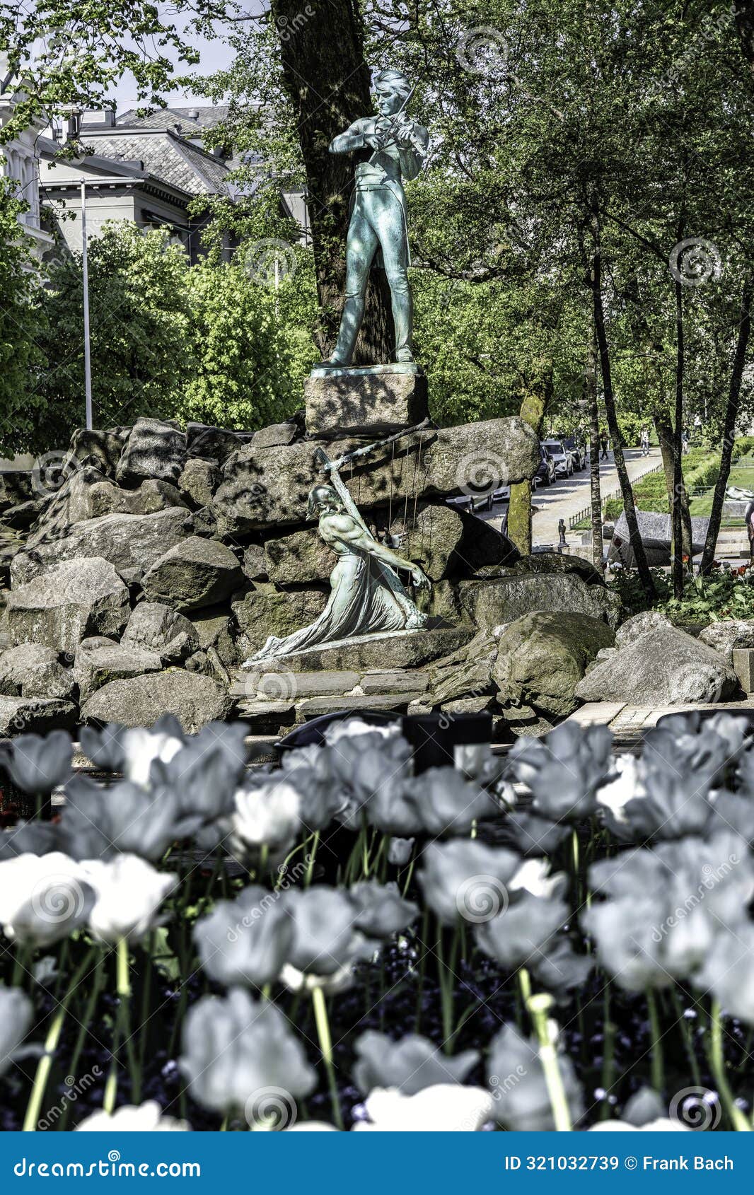 Edward Grieg Statue in Bergen, Norway Stock Image - Image of bronze ...