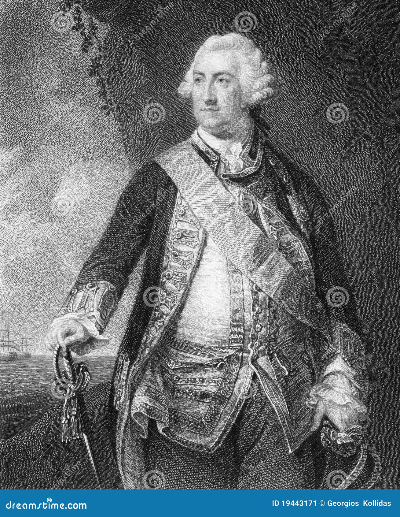 Edward Hawke editorial photo. Image of british, edward - 19443171