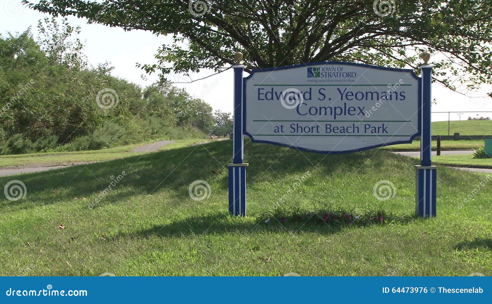 Edward Yeomans Complex at Short Beach Park Sign Stock Footage - Video ...