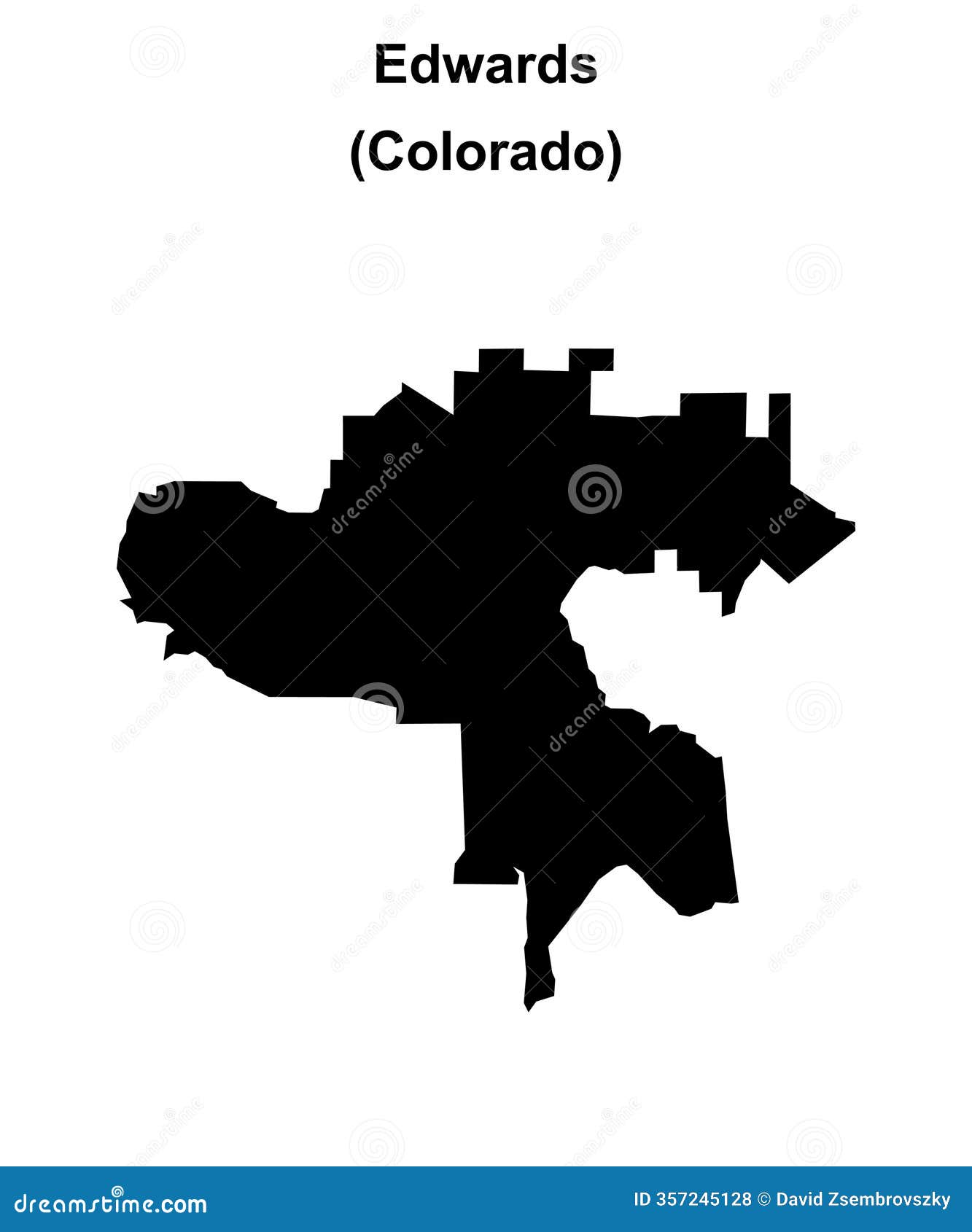 Edwards outline map stock illustration. Illustration of vector - 357245128