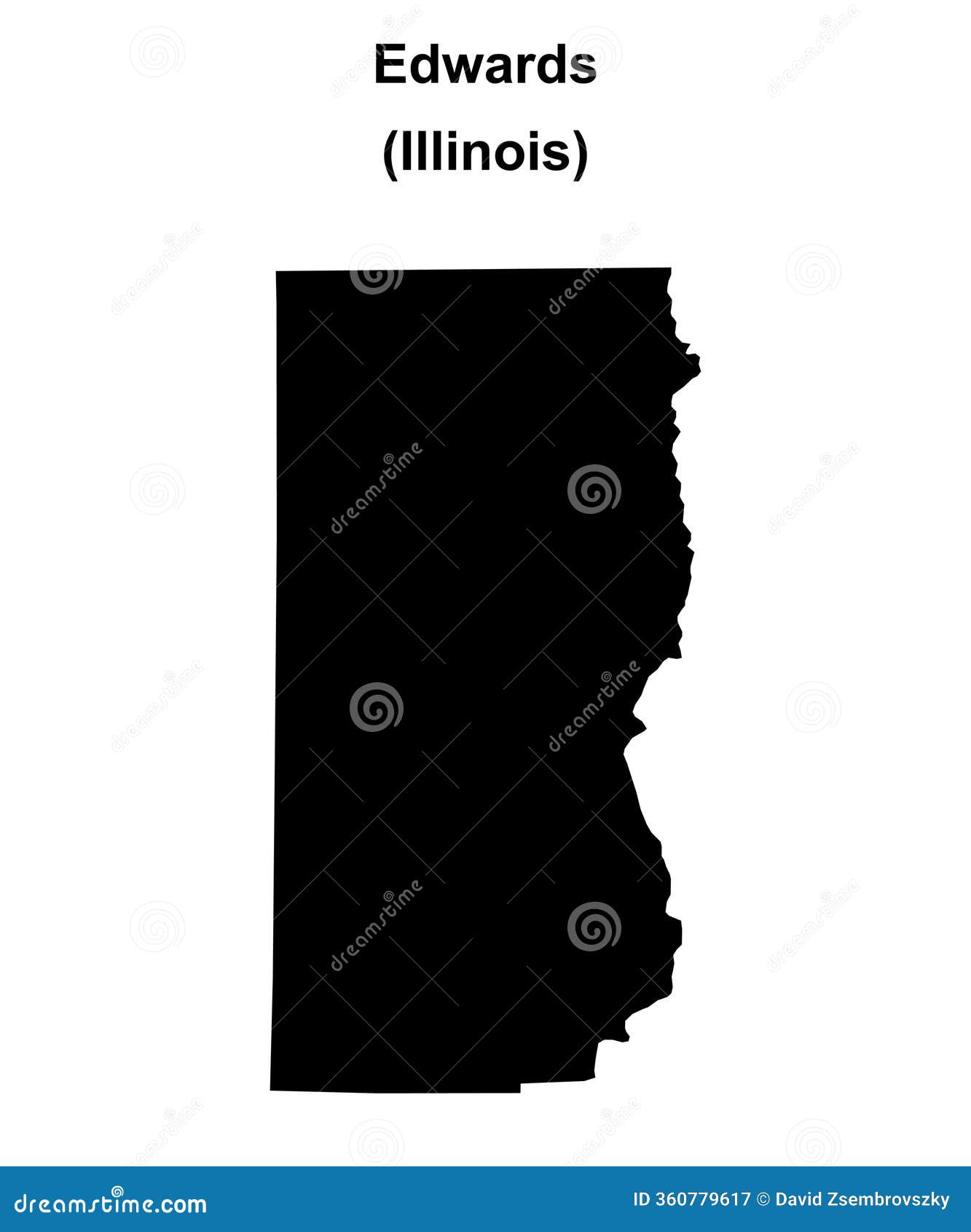 Edwards outline map stock illustration. Illustration of template ...