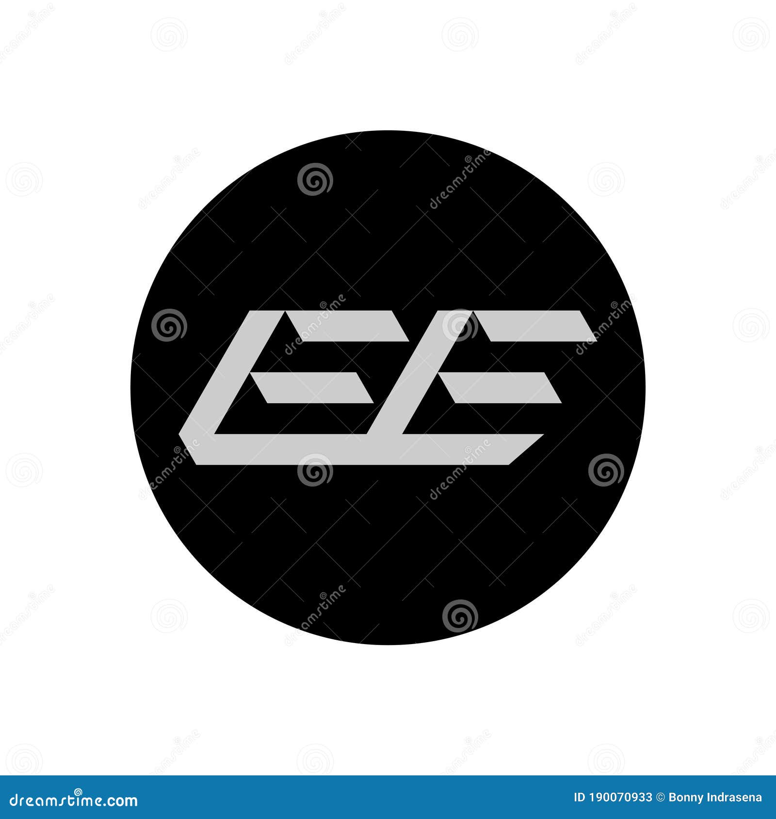 EE Letter Logo Design with Simple Style Stock Vector - Illustration of ...