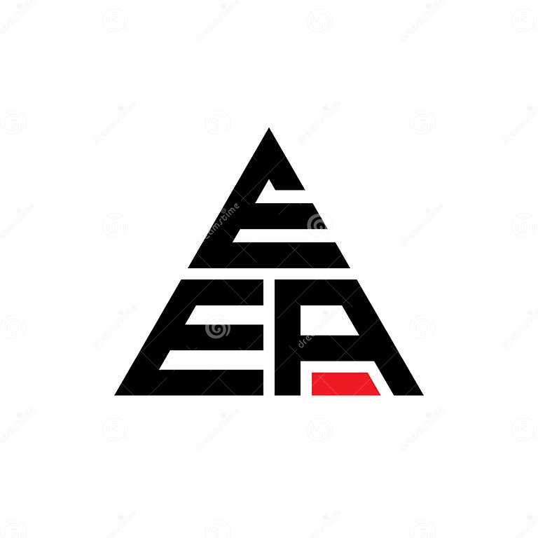 EEA Triangle Letter Logo Design with Triangle Shape. EEA Triangle Logo ...