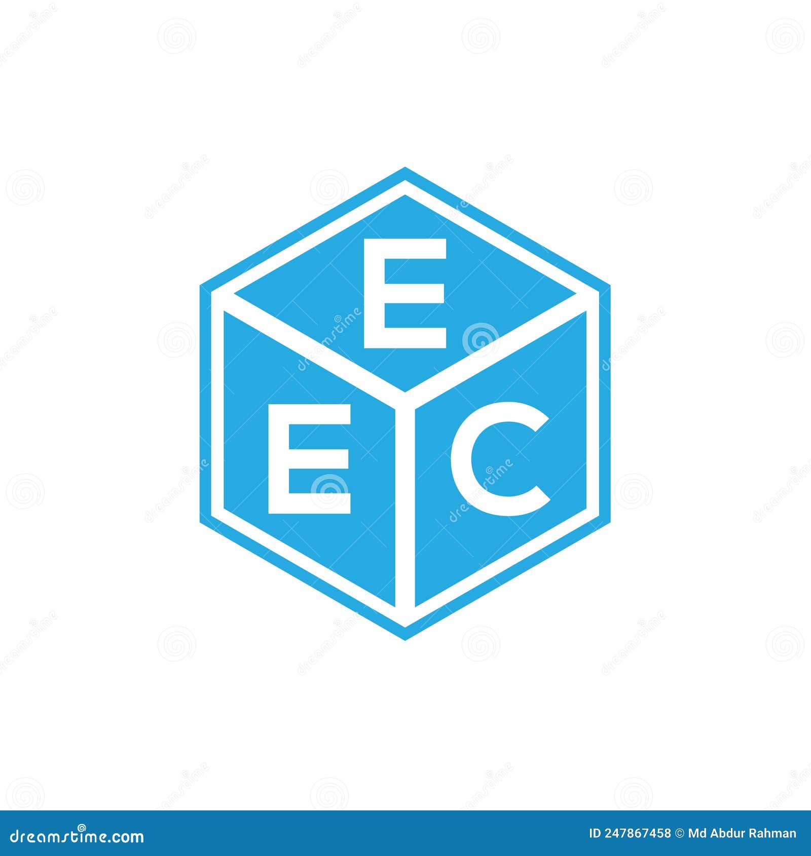EEC Letter Logo Design On Black Background. EEC Creative Initials ...