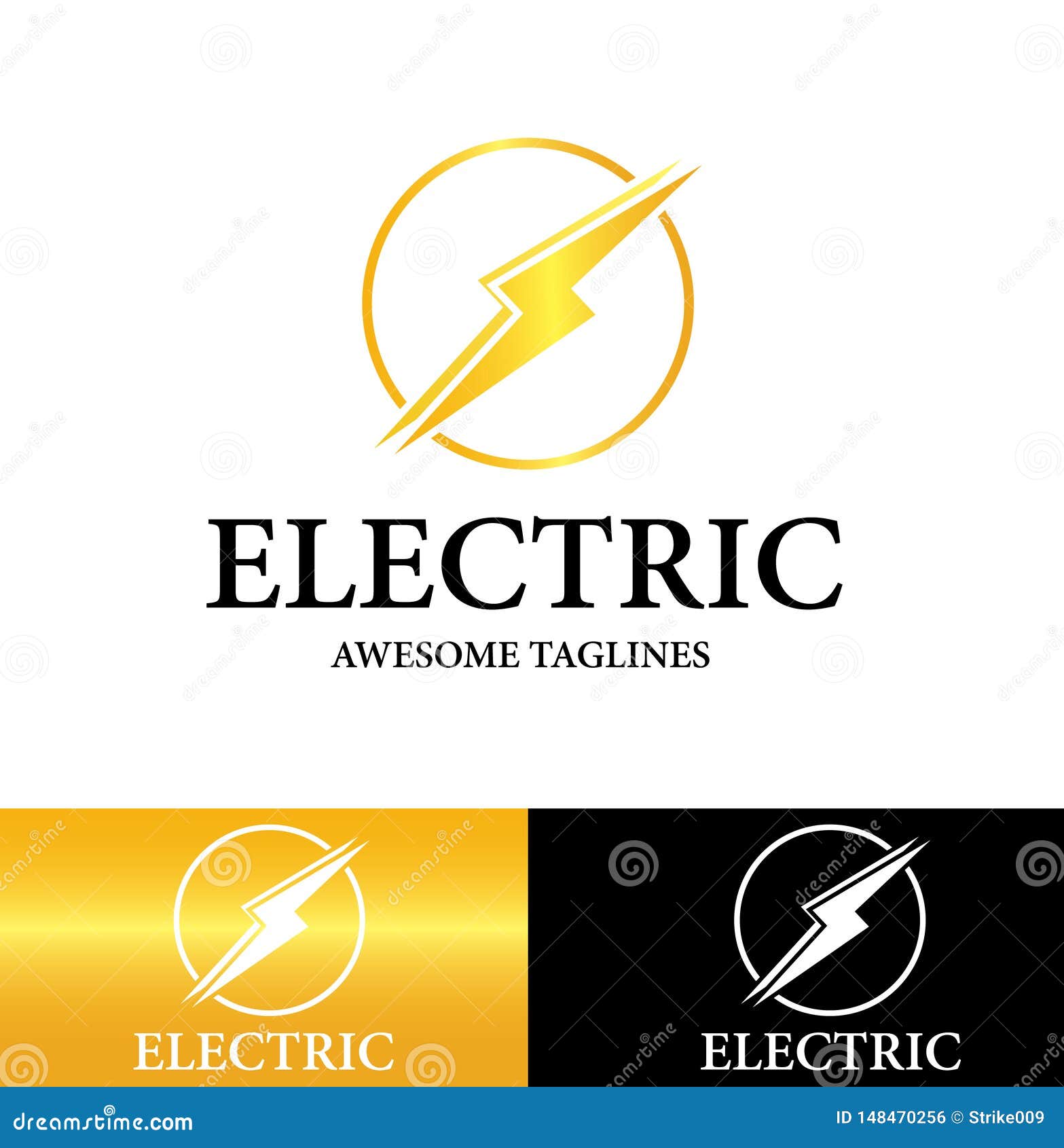 Eectric Logo Design Template. Flat Style Design. Vector Illustration ...