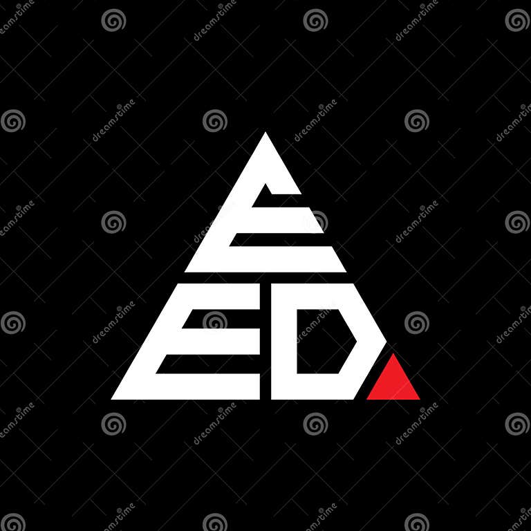 EED Triangle Letter Logo Design with Triangle Shape. EED Triangle Logo ...