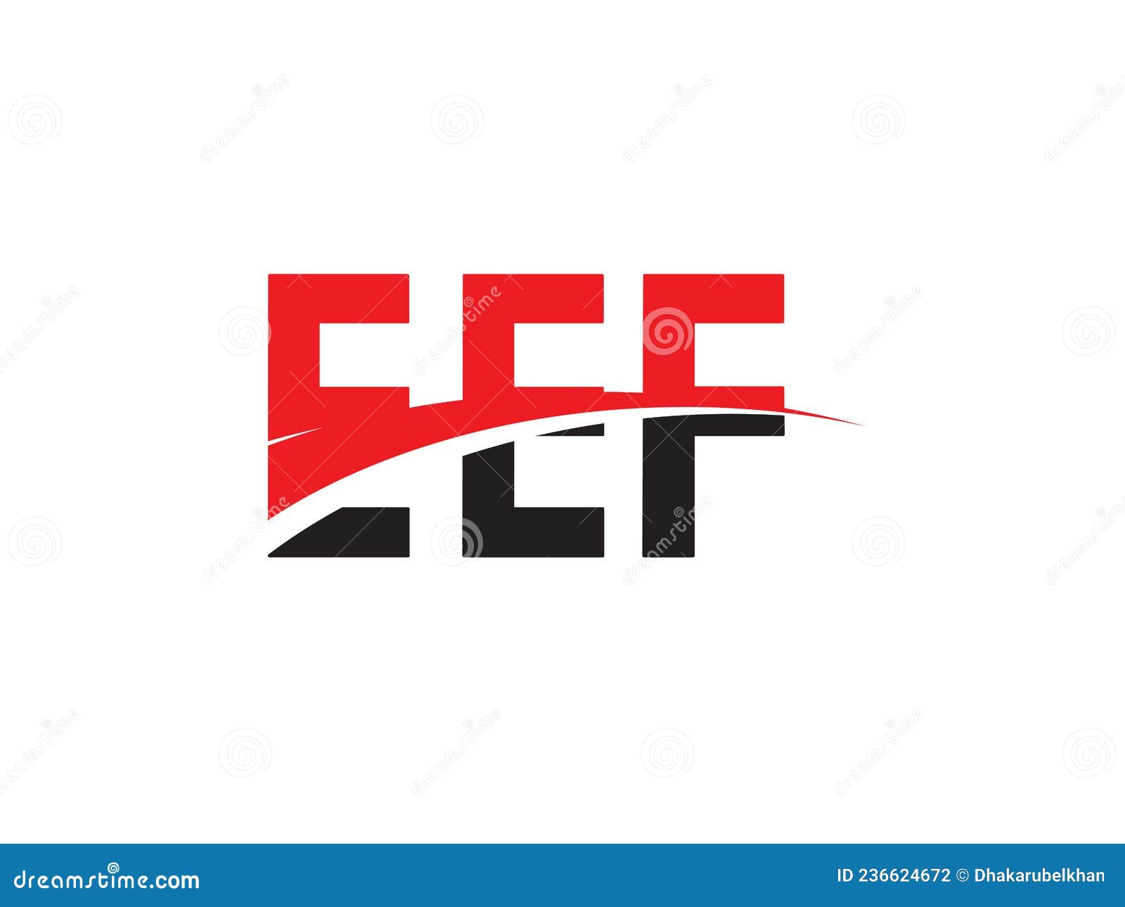 EEF Letter Initial Logo Design Vector Illustration Stock Vector ...