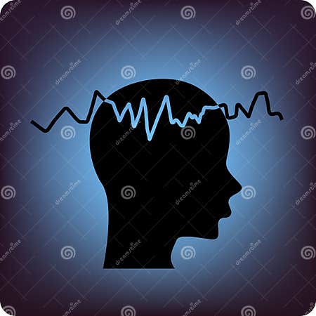 Eeg stock vector. Illustration of signal, brain, electroencephalogram ...