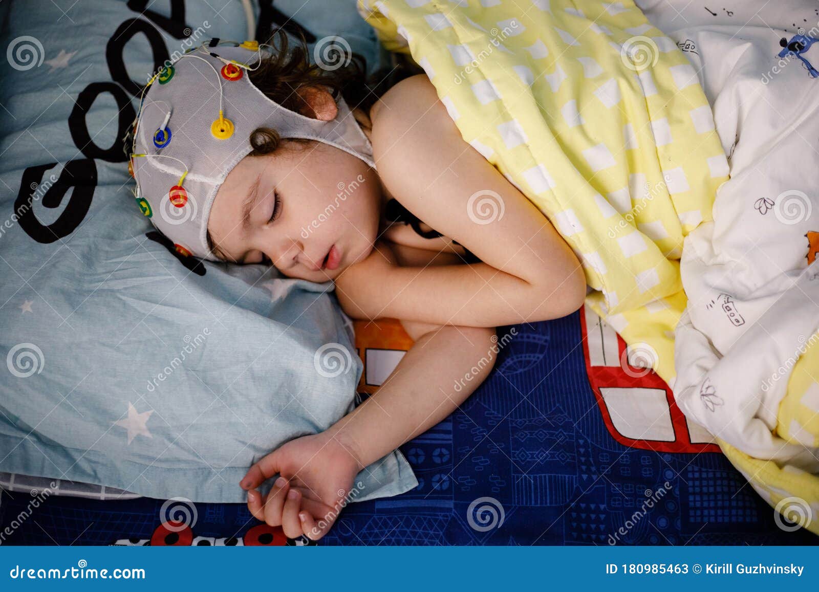 EEG, Electroencephalography Procedure, Encephalography of a Small Boy ...