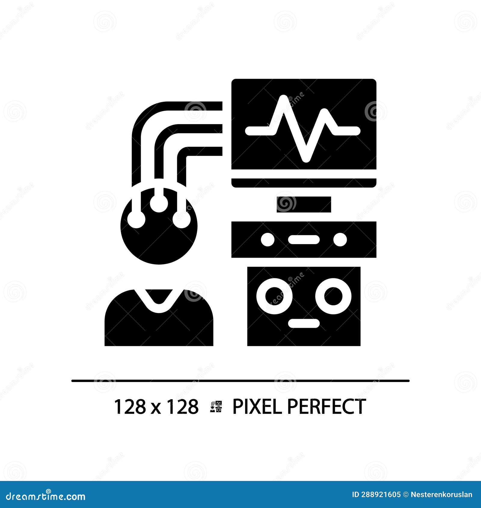 Eeg Machine Pixel Perfect Black Glyph Icon Stock Vector - Illustration ... Eeg Machine Pixel Perfect Black Glyph Icon Stock Vector - Illustration ...