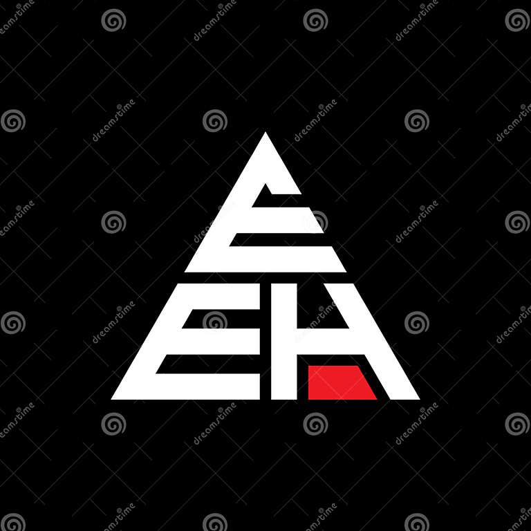 EEH Triangle Letter Logo Design with Triangle Shape. EEH Triangle Logo ...