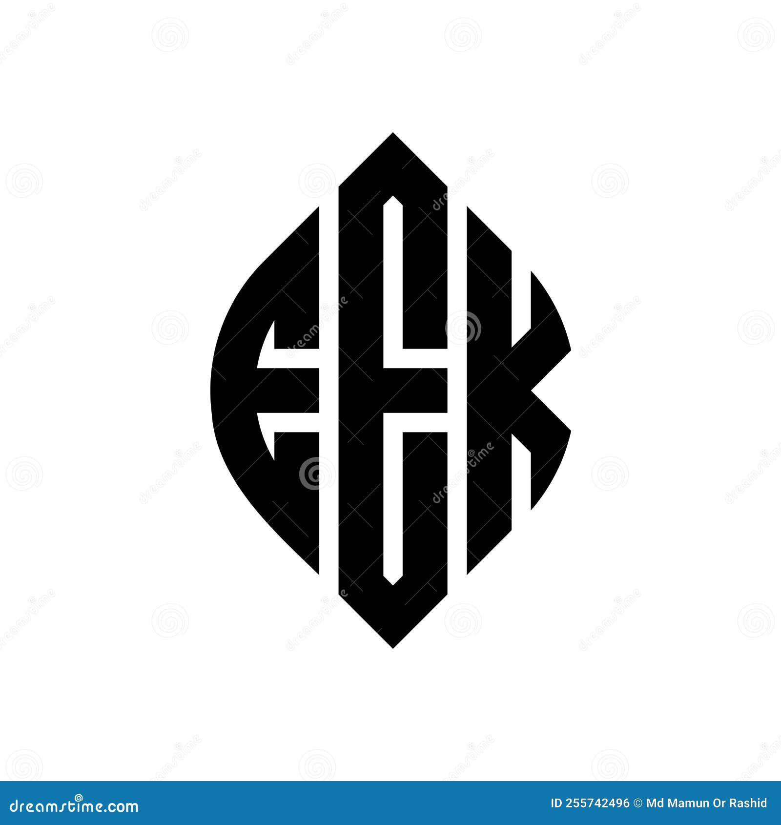 EEK Circle Letter Logo Design with Circle and Ellipse Shape. EEK ...