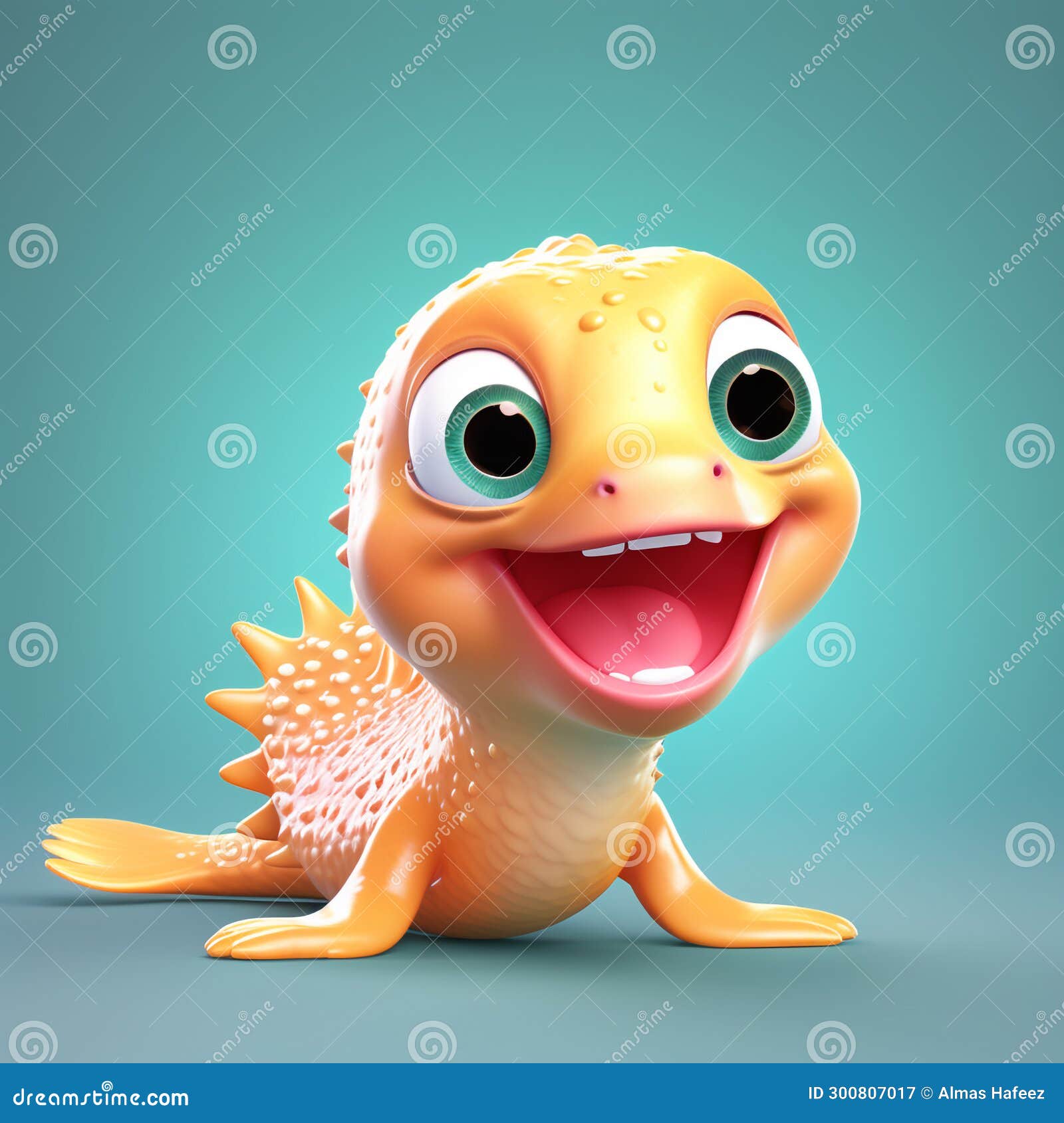 Eel Elegance: Highly Detailed 3D Rendering Stock Illustration ...