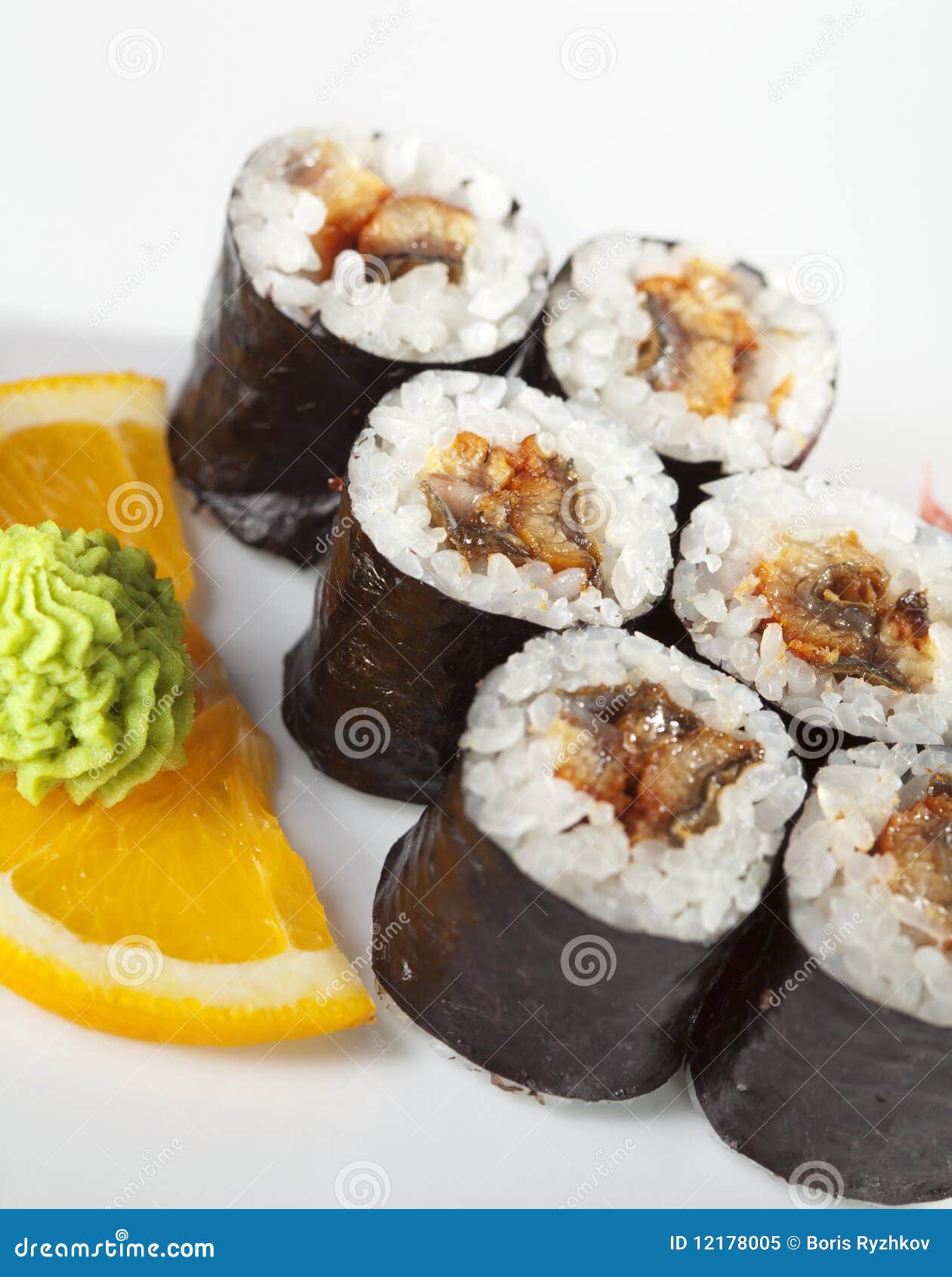 Eel Roll stock image. Image of cured, grig, food, fish - 12178005