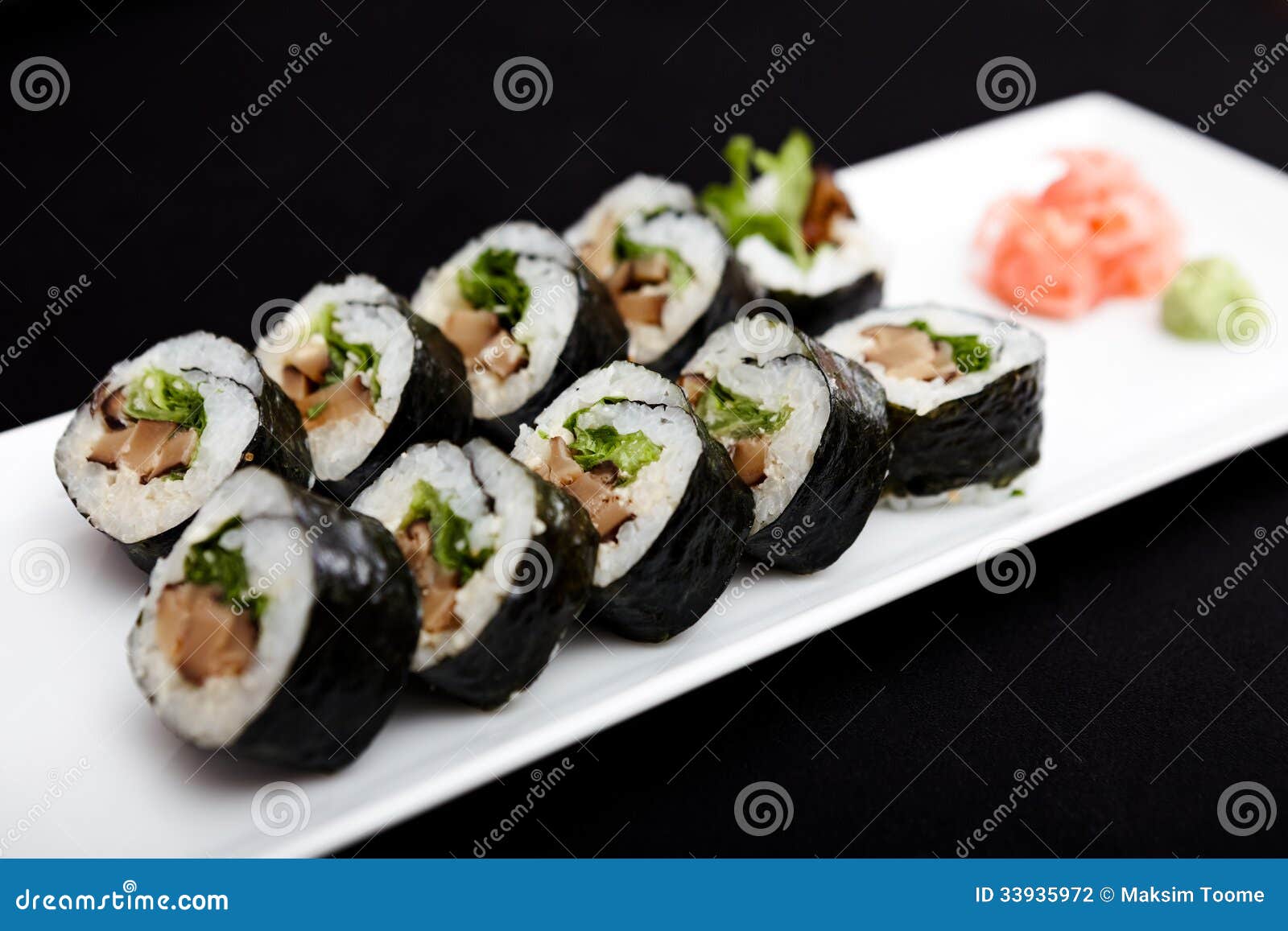 Eel rolls stock photo. Image of food, delicacy, detail - 33935972