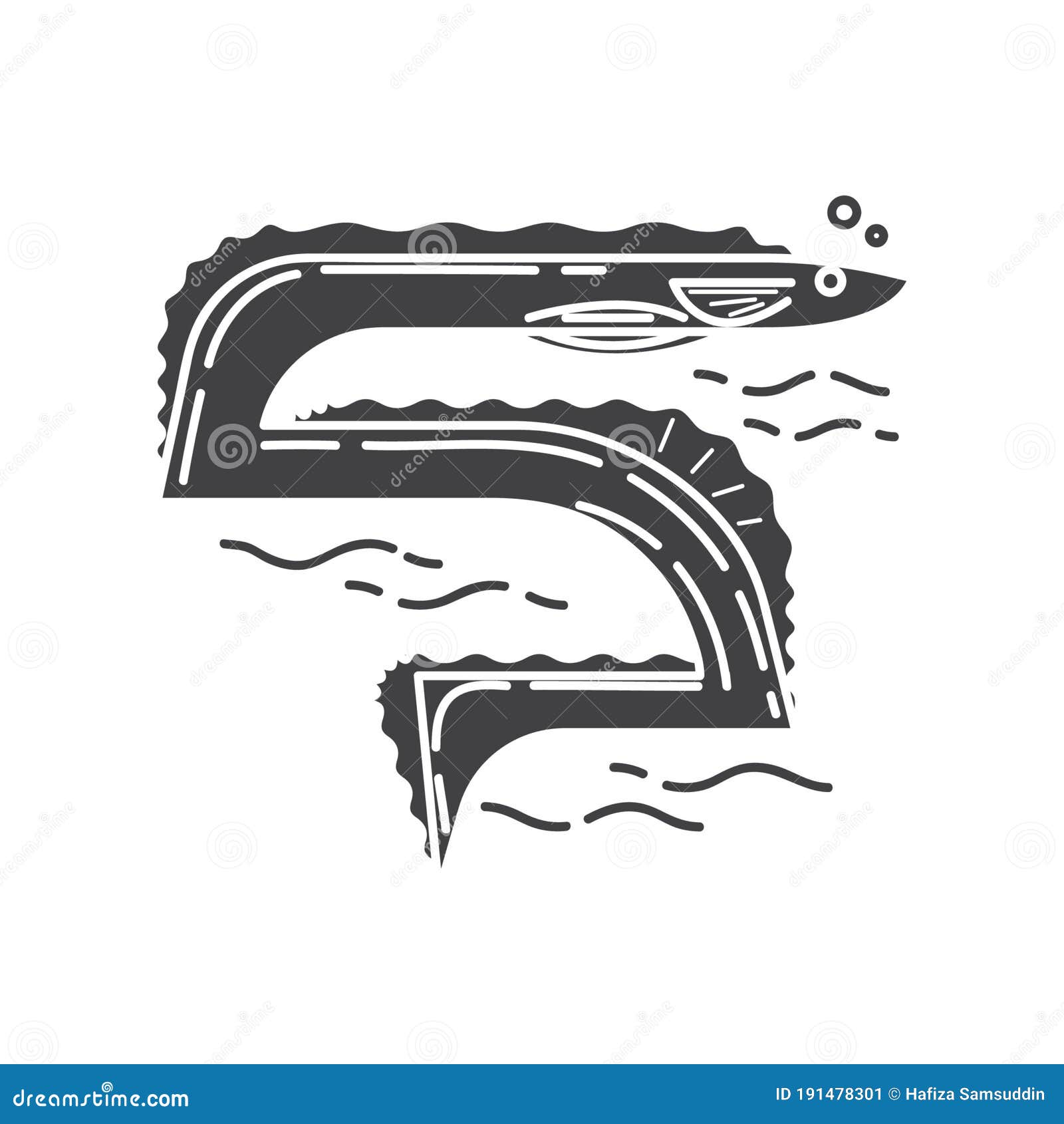 Eel. Vector Illustration Decorative Design Stock Vector - Illustration ...
