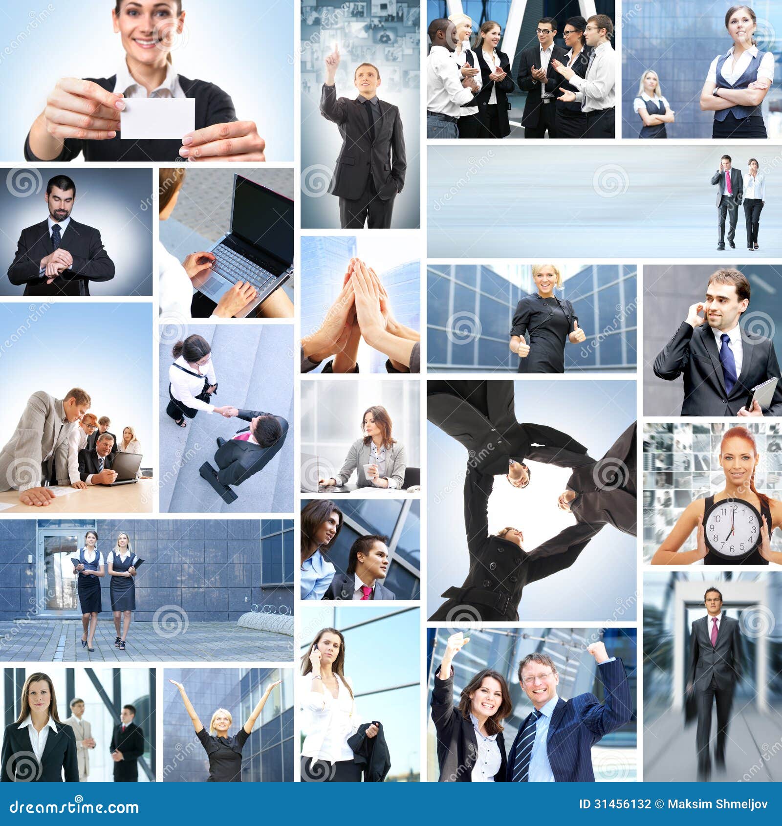 Een Collage Van Bedrijfsmensen in Formele Kleding Stock Foto - Image of ...