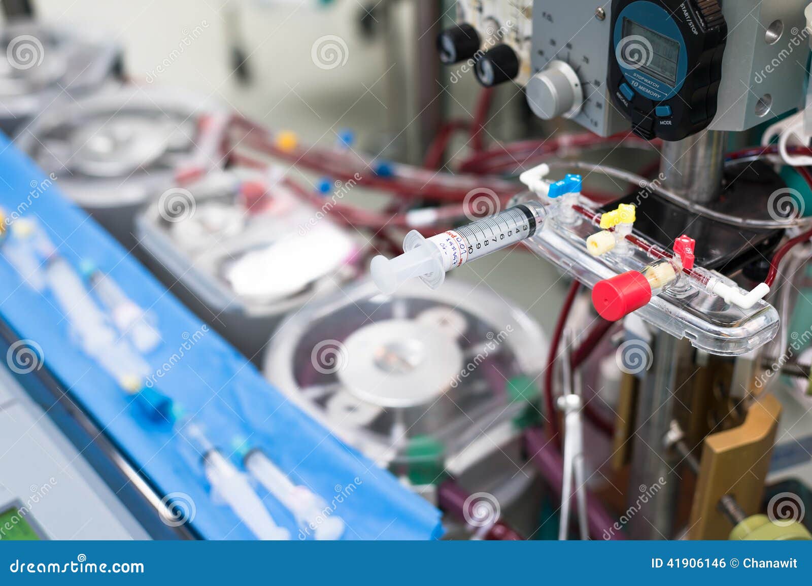 Een Deel Van Hart-long Machine Stock Foto - Image of apparatuur, long ...