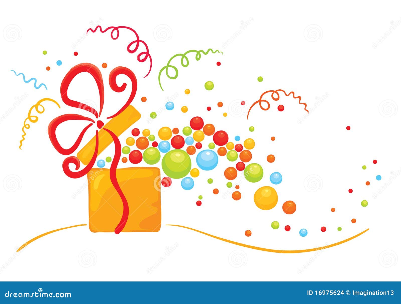 Een Doos Met Een Verrassing Vector Illustratie - Illustration of ...