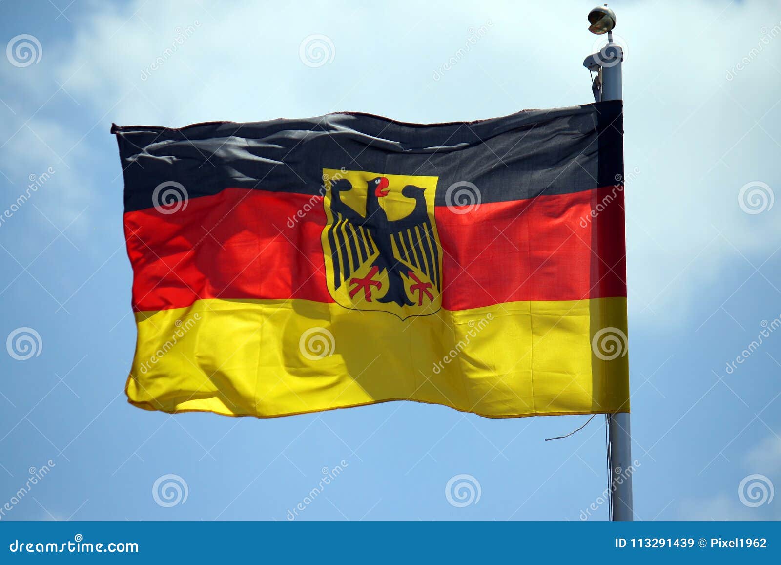 Een Duitse Vlag stock afbeelding. Image of berlijn, patriottisch ...