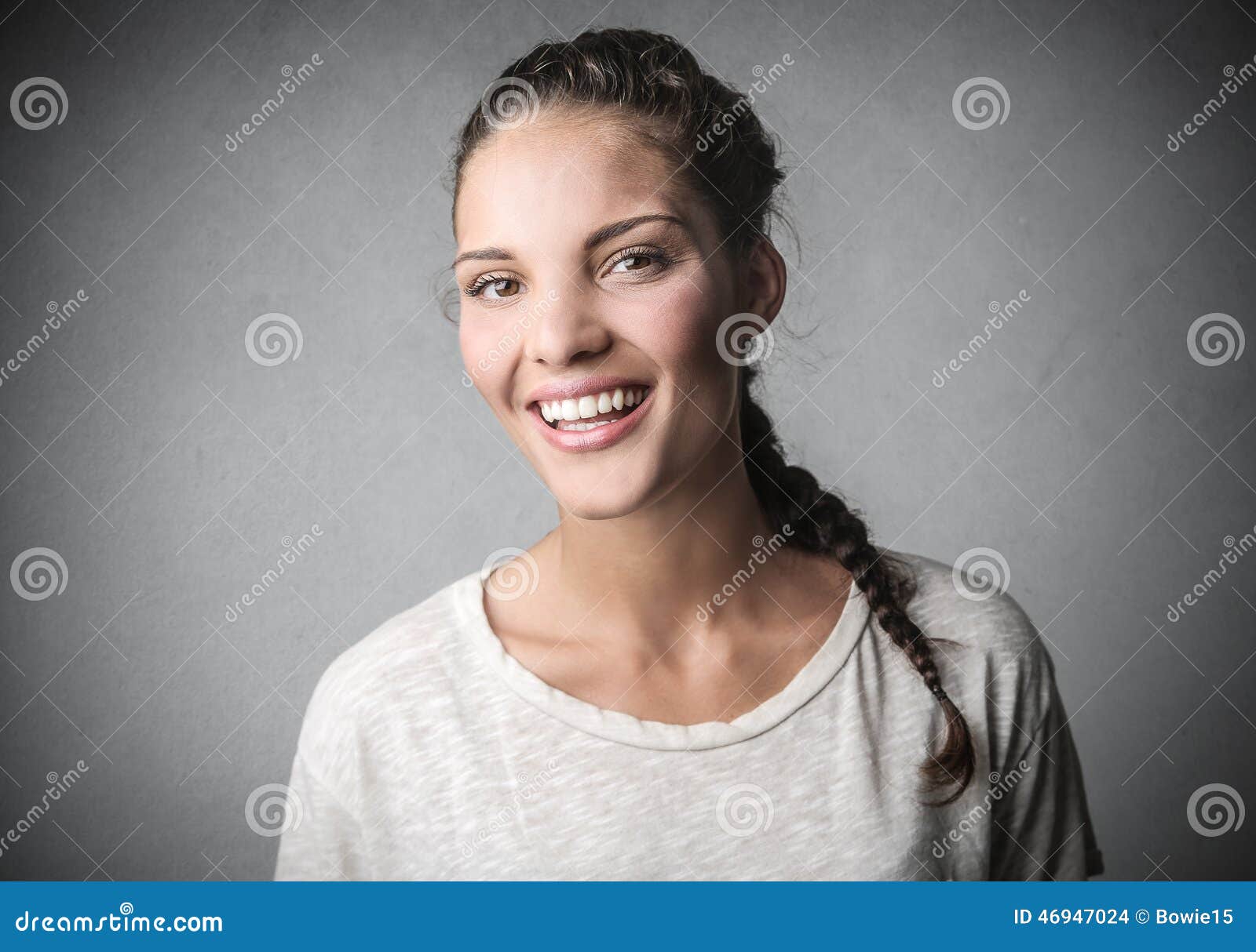 Een glimlach stock foto. Image of manier, schoonheid - 46947024