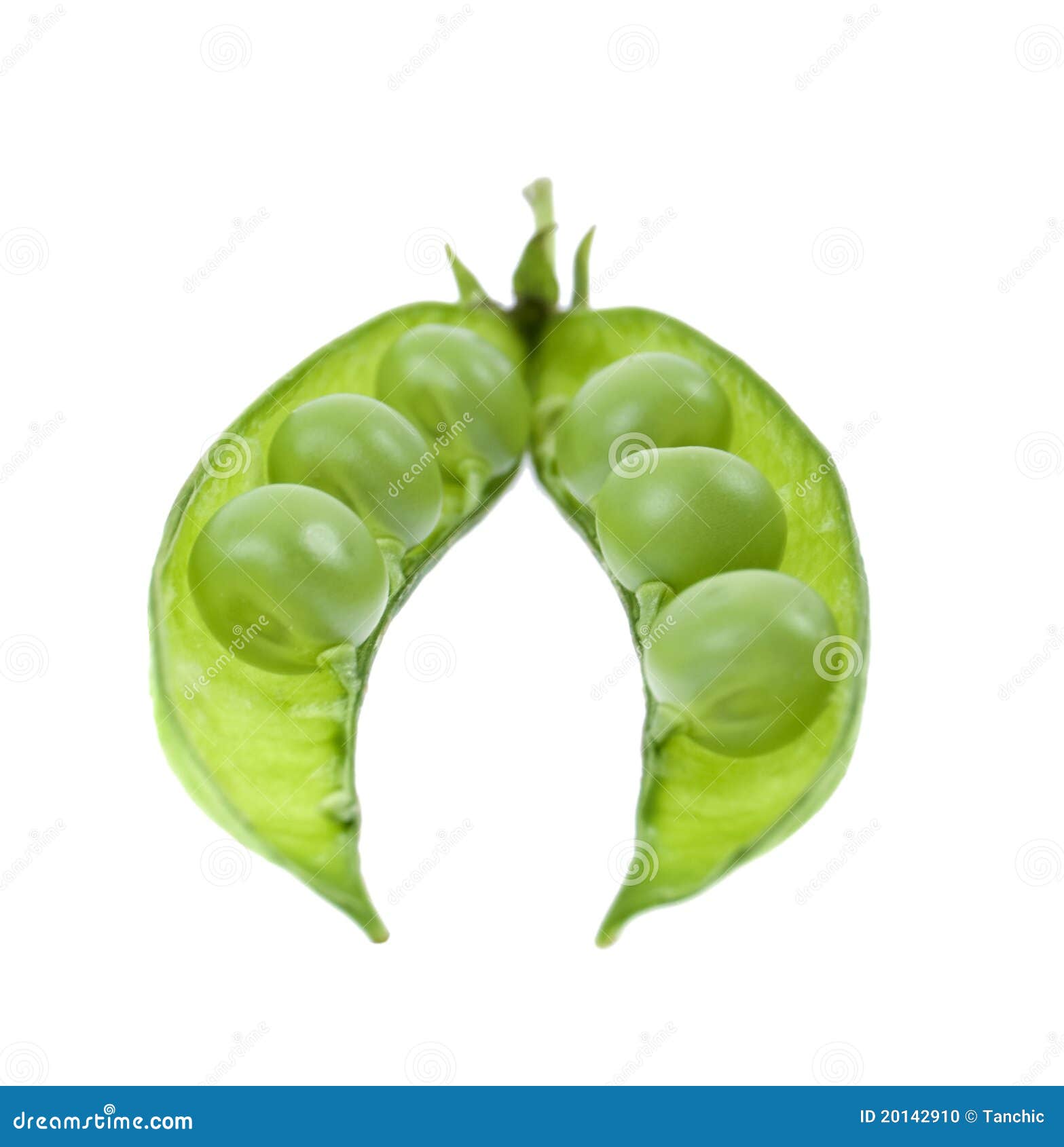 Een Groene Erwt is in Een Peul Stock Foto - Image of achtergrond, zoet ...