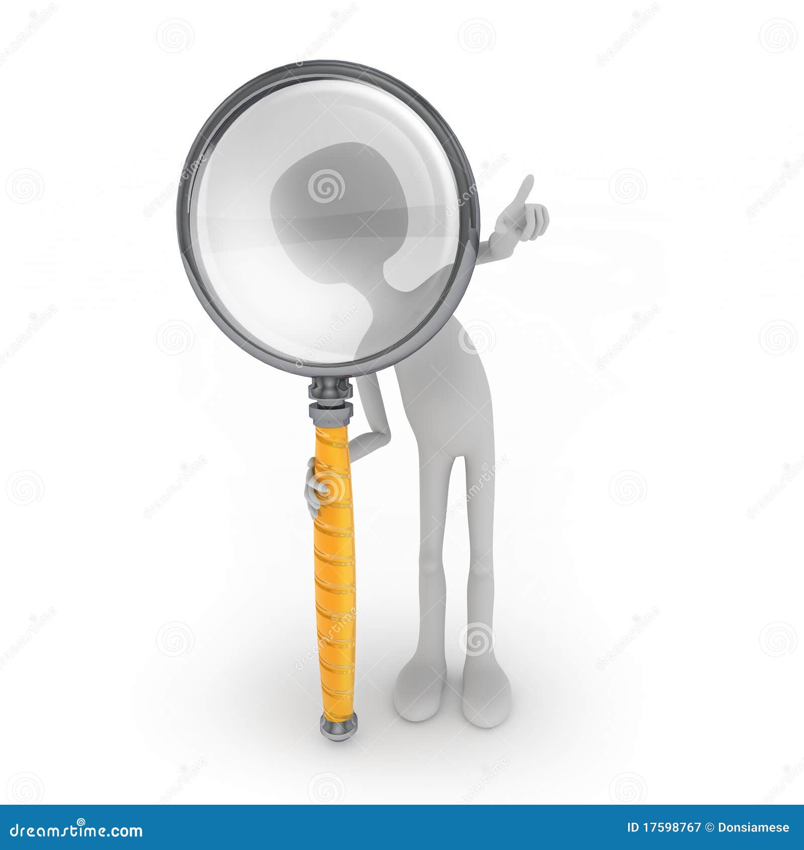 Een groot vergrootglas stock illustratie. Illustration of proef - 17598767