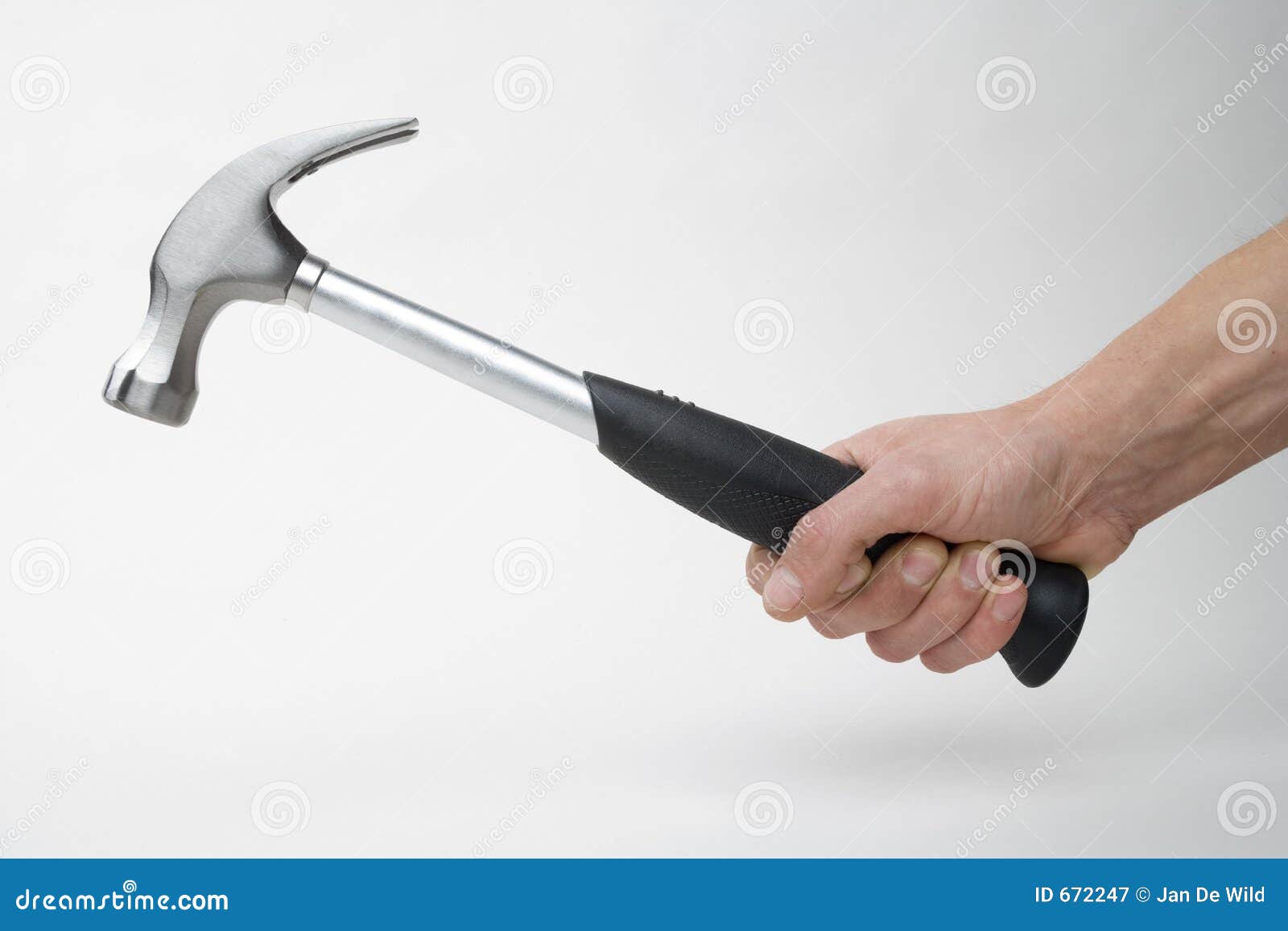 Een hamer stock afbeelding. Image of dagelijks, handig - 672247