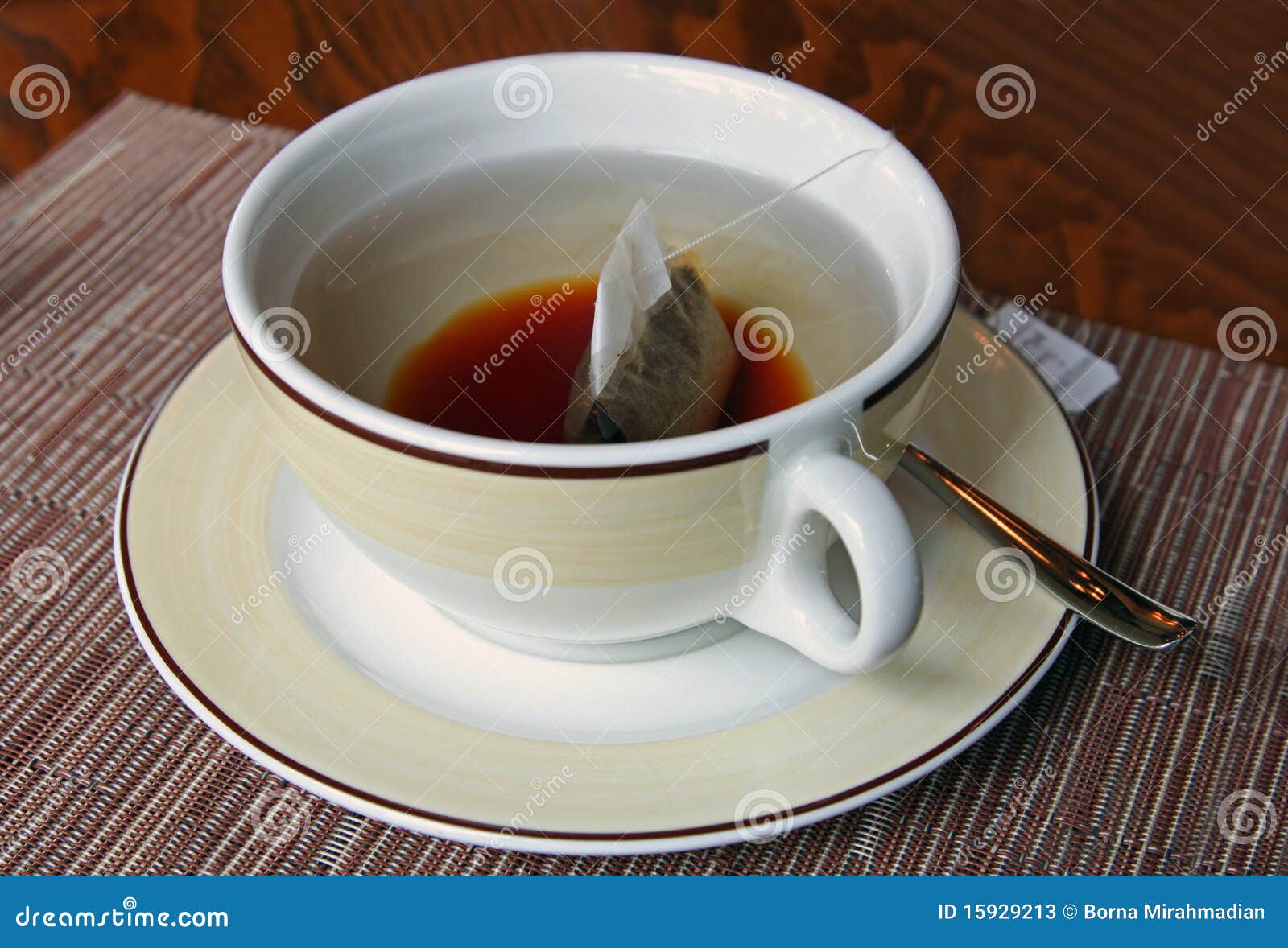 Een Kop Van Engelse Thee Voor Ontbijt Stock Afbeelding - Image of ...