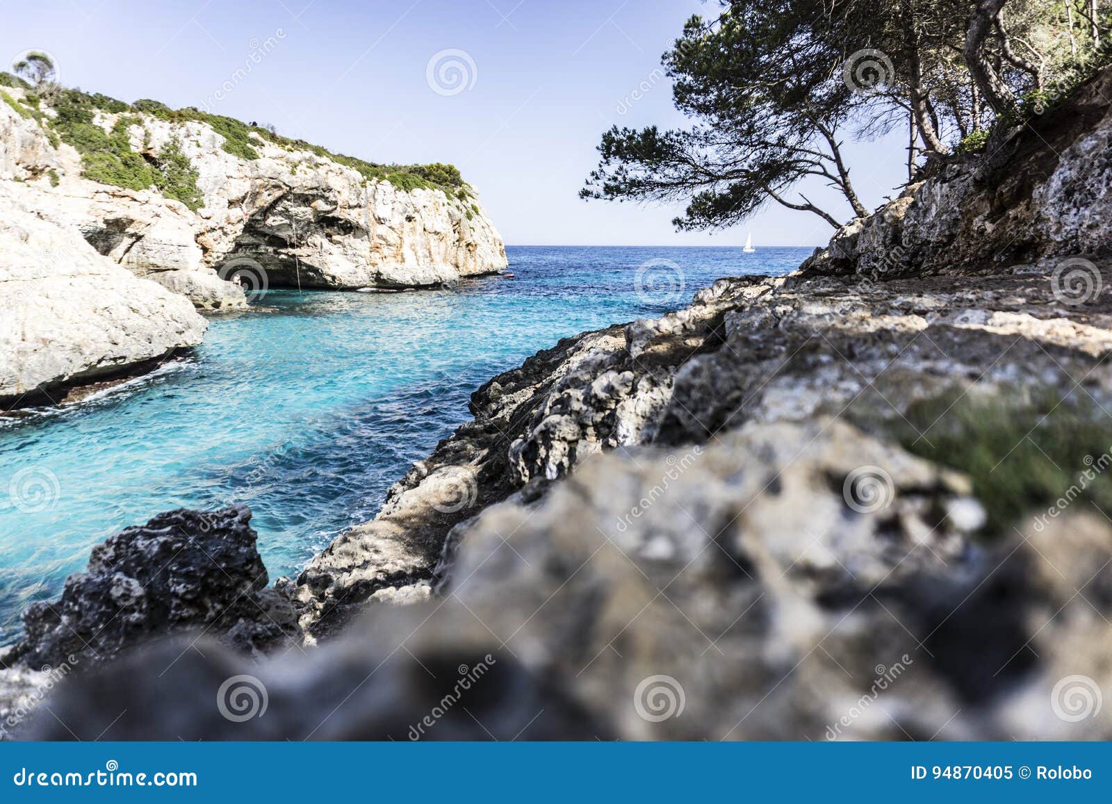 Een kreek met een hol stock afbeelding. Image of vrede - 94870405