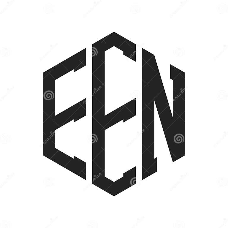 EEN Logo Design. Initial Letter EEN Monogram Logo Using Hexagon Shape ...