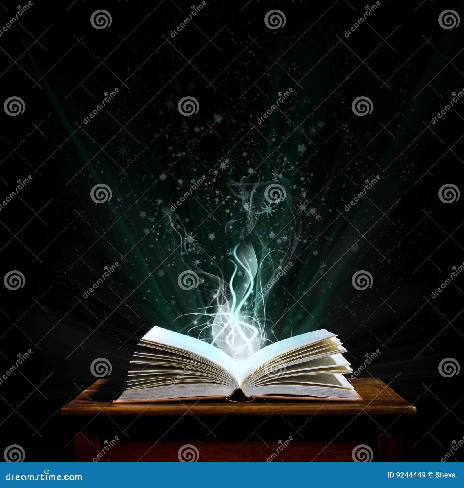 Een magisch boek. stock afbeelding. Image of informatie - 9244449