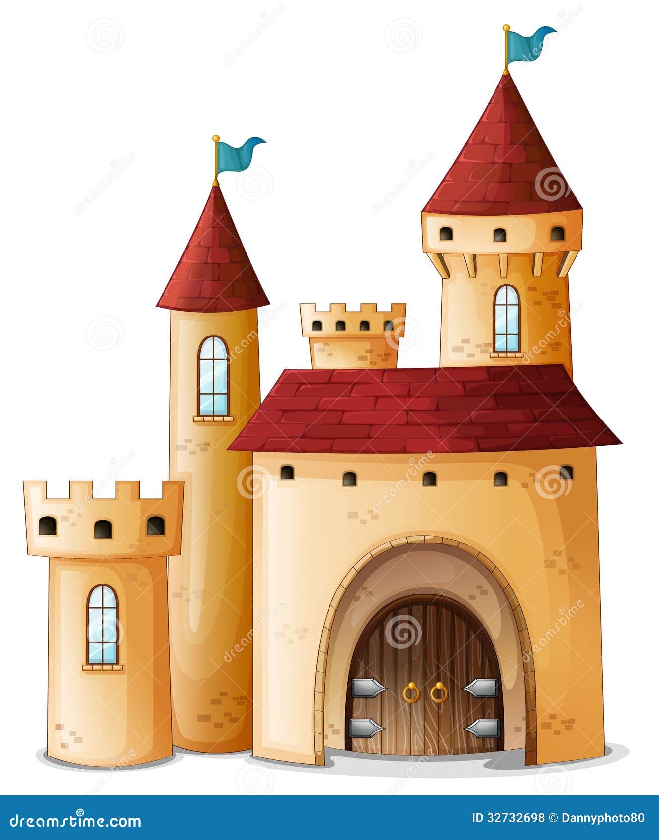 Een mooi paleis vector illustratie. Illustration of grafisch - 32732698