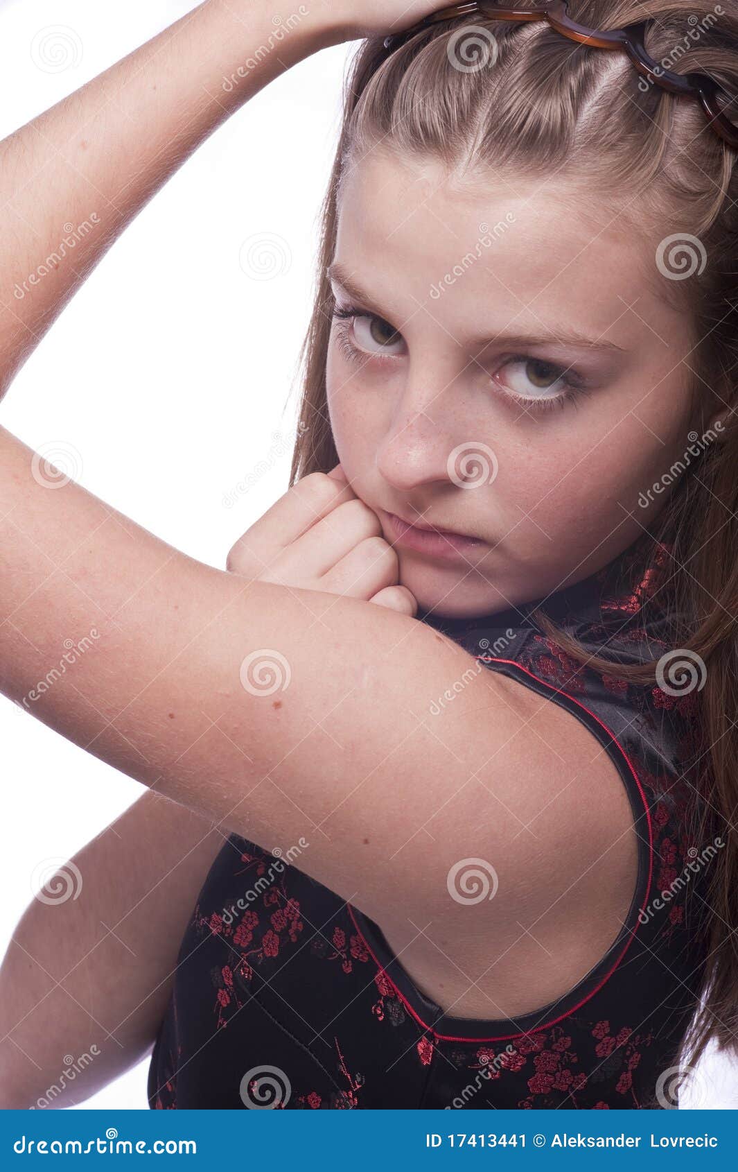 Een mooie jonge tiener stock afbeelding. Image of gezicht - 17413441