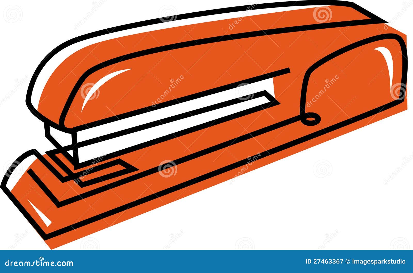 Een nietmachine stock illustratie. Illustration of grafisch - 27463367