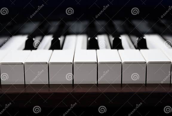 Een Octaaf Van Pianosleutel Stock Afbeelding - Image of geluid ...