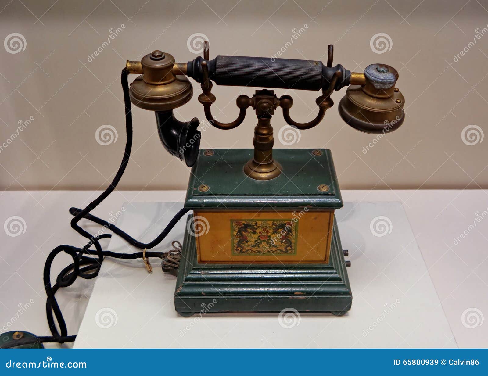 Een oude Chinese telefoon stock afbeelding. Image of china - 65800939