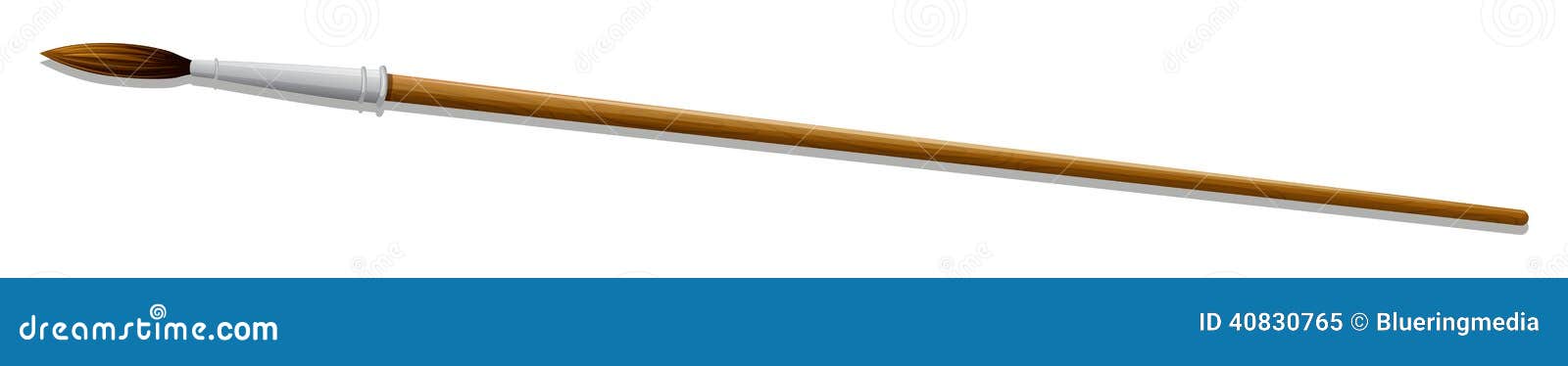 Een penseel vector illustratie. Illustration of hulpmiddel - 40830765