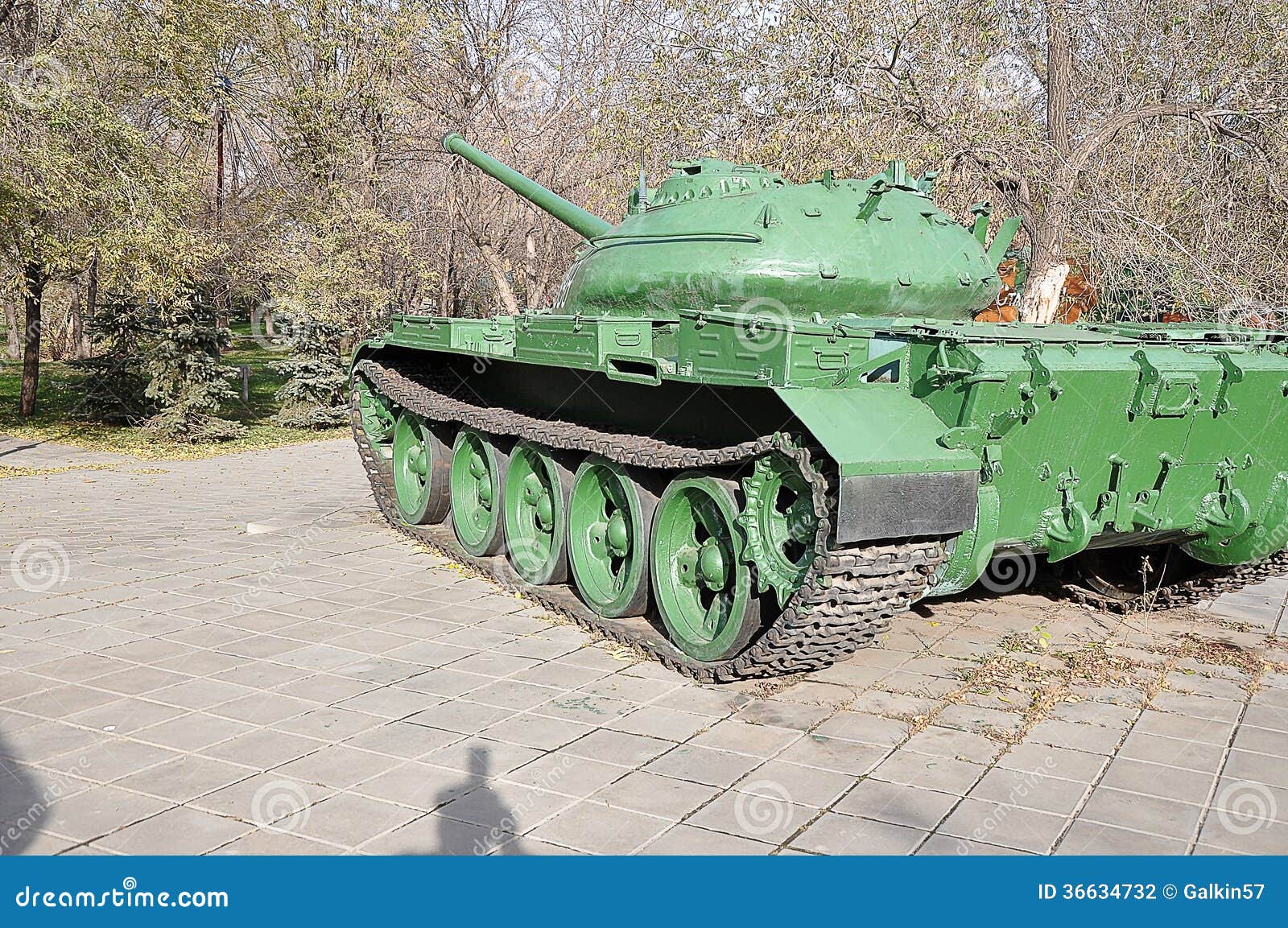 Een Russische T54 tank stock foto. Image of actie, machine - 36634732