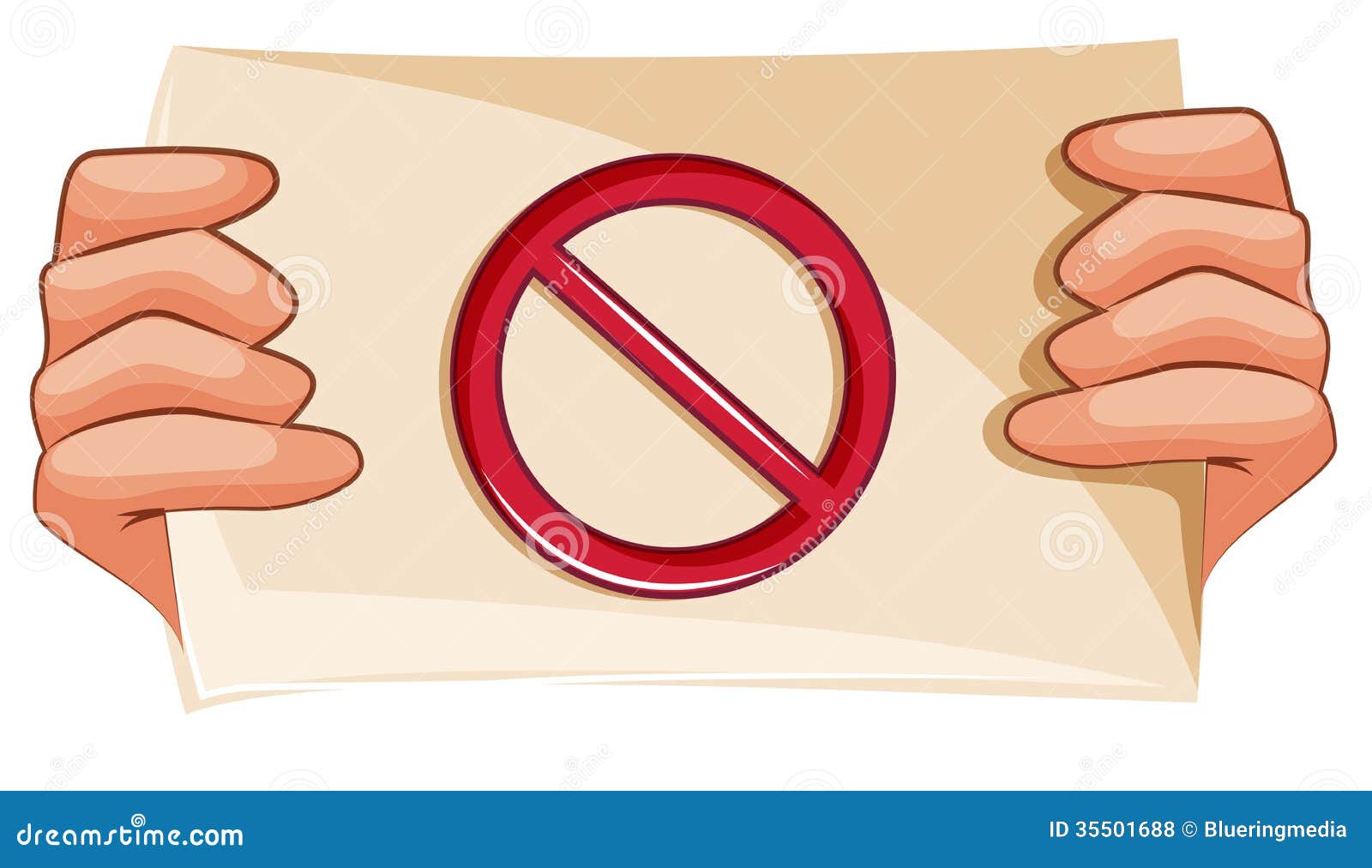 Een verboden teken vector illustratie. Illustration of signalering ...