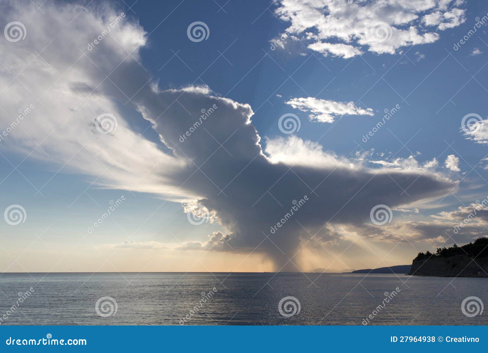 Een Wolk in De Vorm Van Vliegtuigen. Stock Foto - Image of rimpeling ...