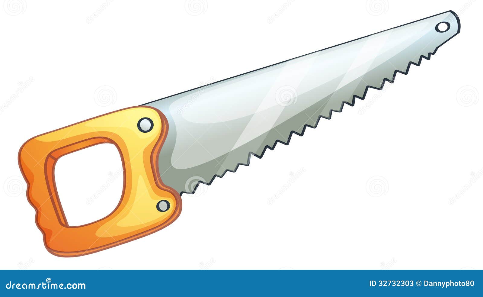 Een zaag vector illustratie. Illustration of timmerwerk - 32732303