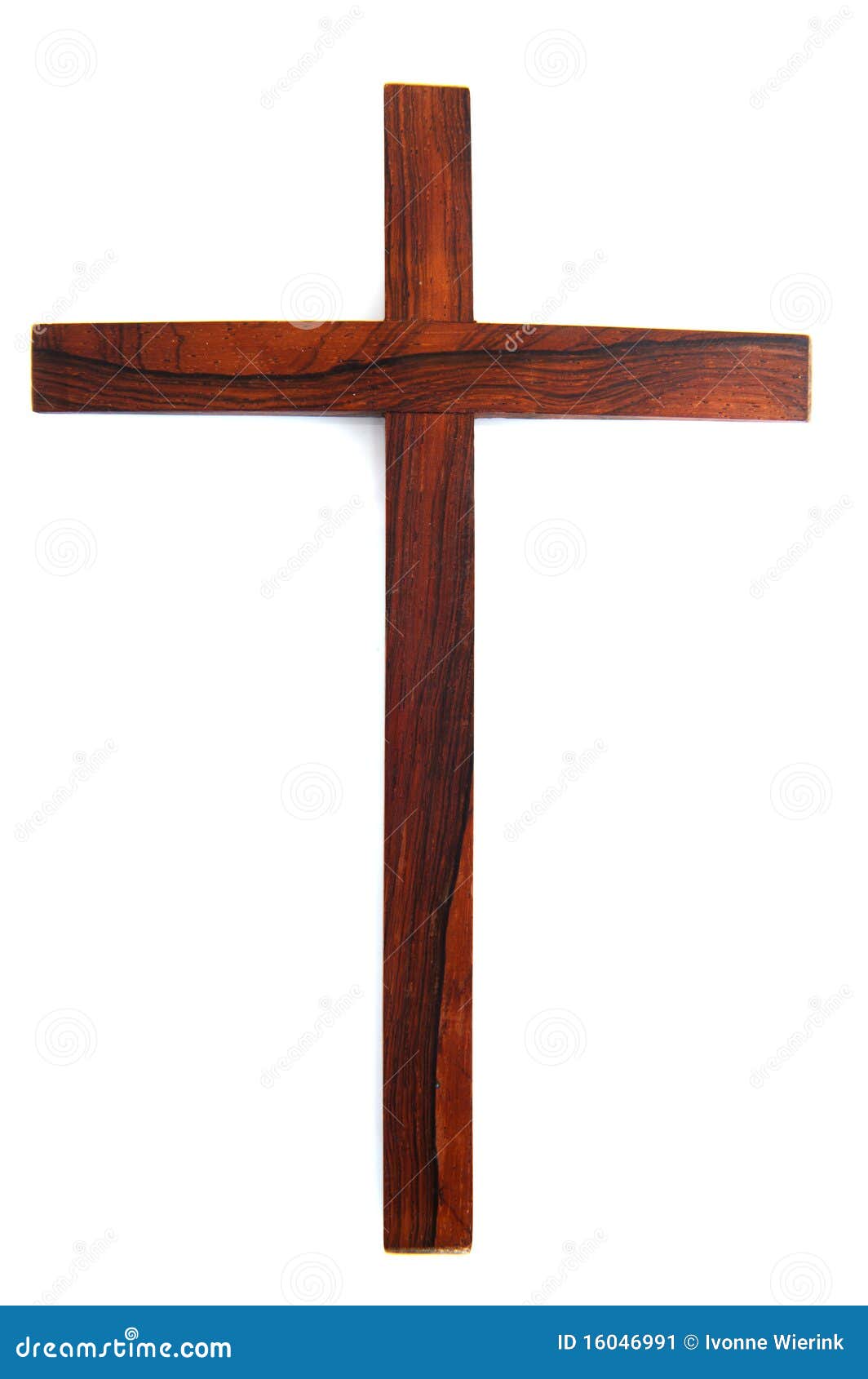 Eenvoudig houten kruis stock afbeelding. Image of teakhout - 16046991