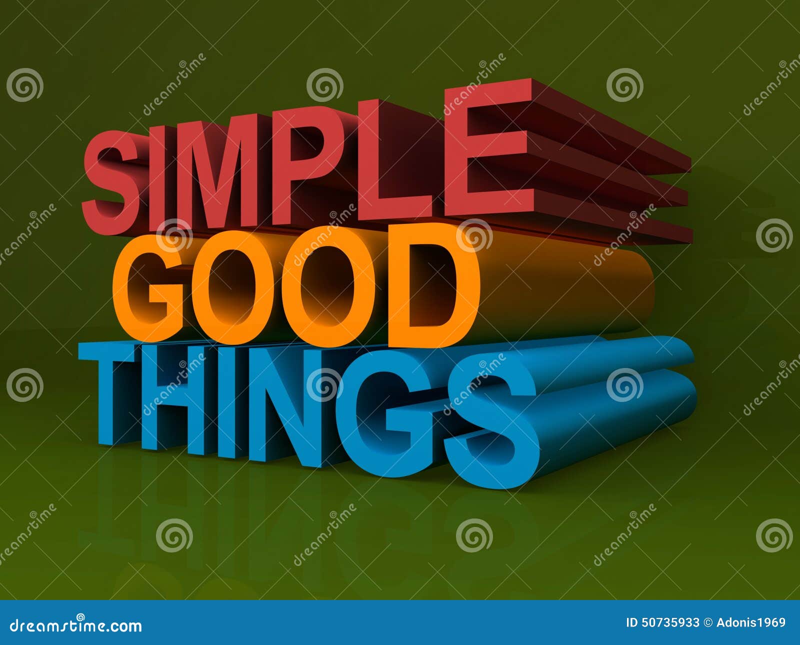 Eenvoudige goede dingen stock illustratie. Illustration of superieur ...