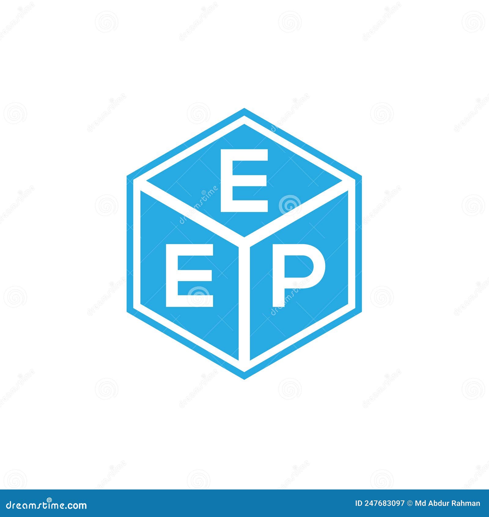 EEP Letter Logo Design on Black Background. EEP Creative Initials ...